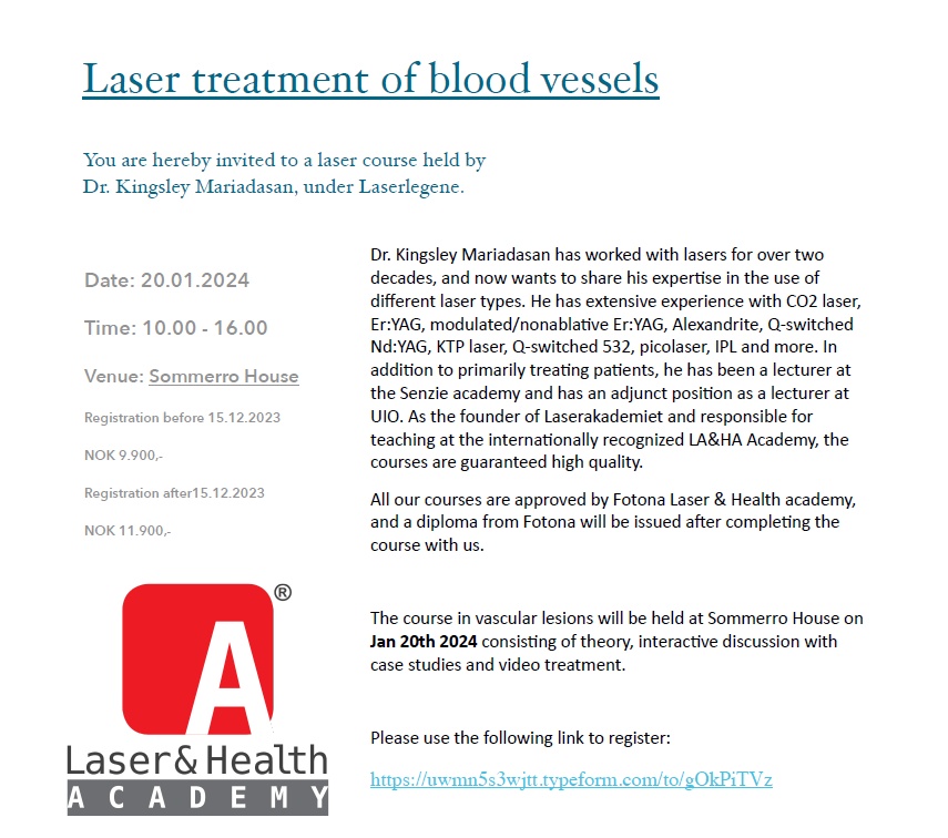 Laser Treatment of Blood Vessels | Laser & Health Academy